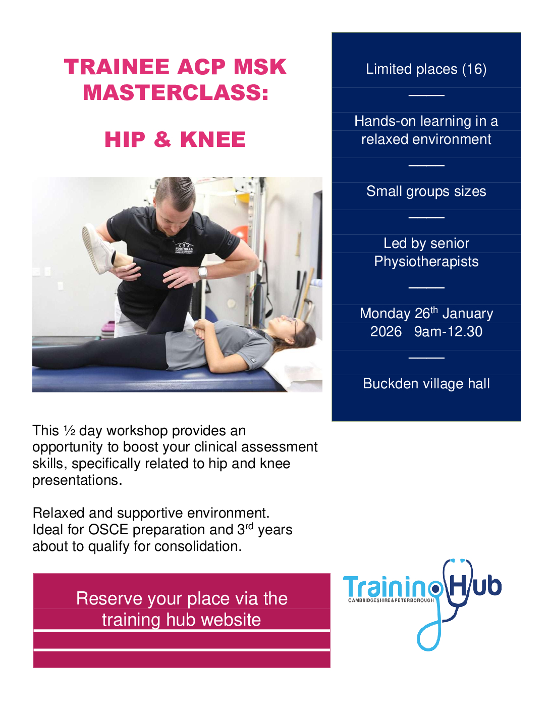 Trainee ACP Masterclass: Hip & Knee - Training Hub